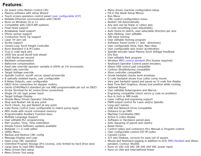 Acorn Plasma CNC THC Control - Hardware CNC
