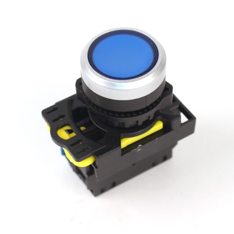 Push Button 22mm Blue + LED 24v NO (Momentary) - Hardware CNC